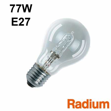 Lampe RADIUM RALOGEN STD EcoPlus 77W E27 240V - OSRAM RADIUM 22318034