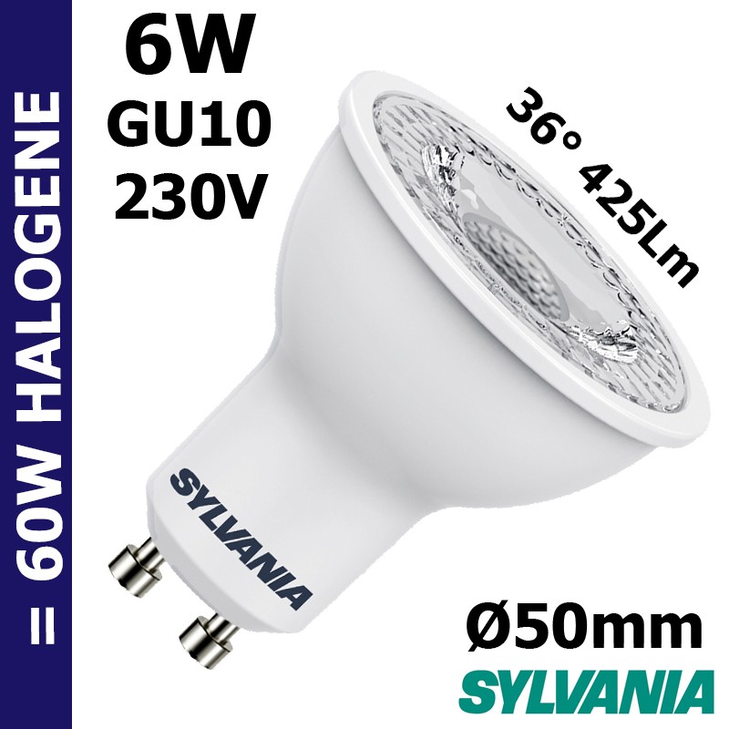 Ampoule Led Sylvania Refled Es50 4 5w Gu10 230v 027440 027442 Dimmable