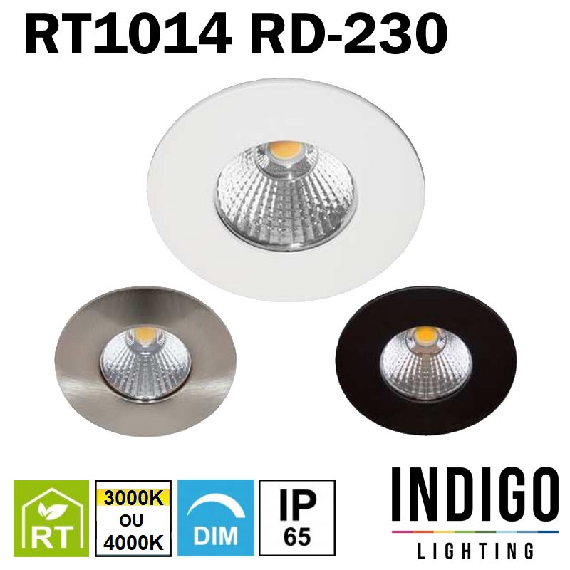 Spot LED plafond encastré fixe orientable INDIGO SYLVANIA PRILUX JISO
